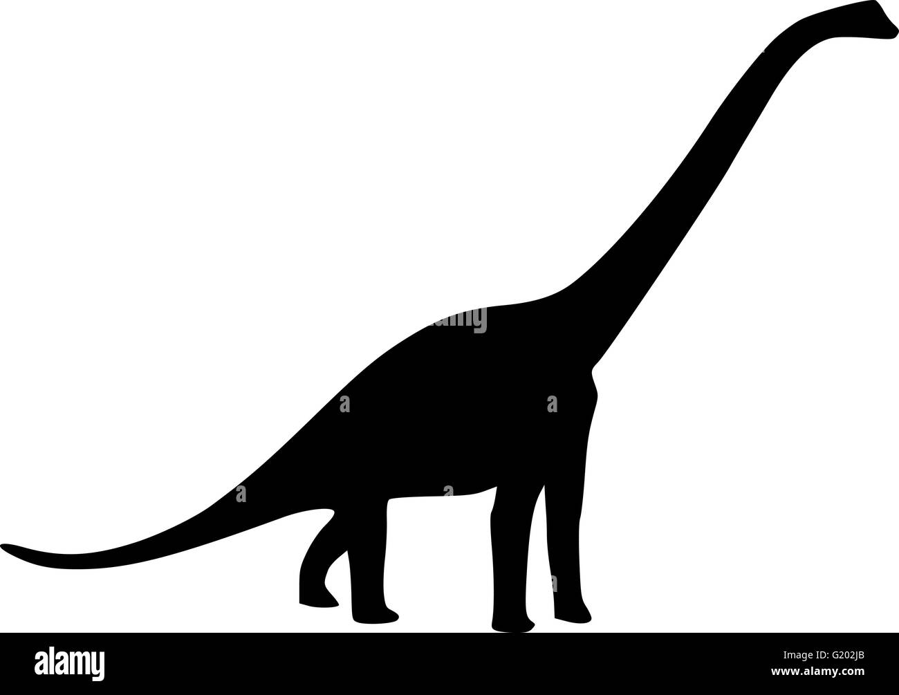 Dinosaur diplodocus silhouette Stock Vector Image & Art - Alamy