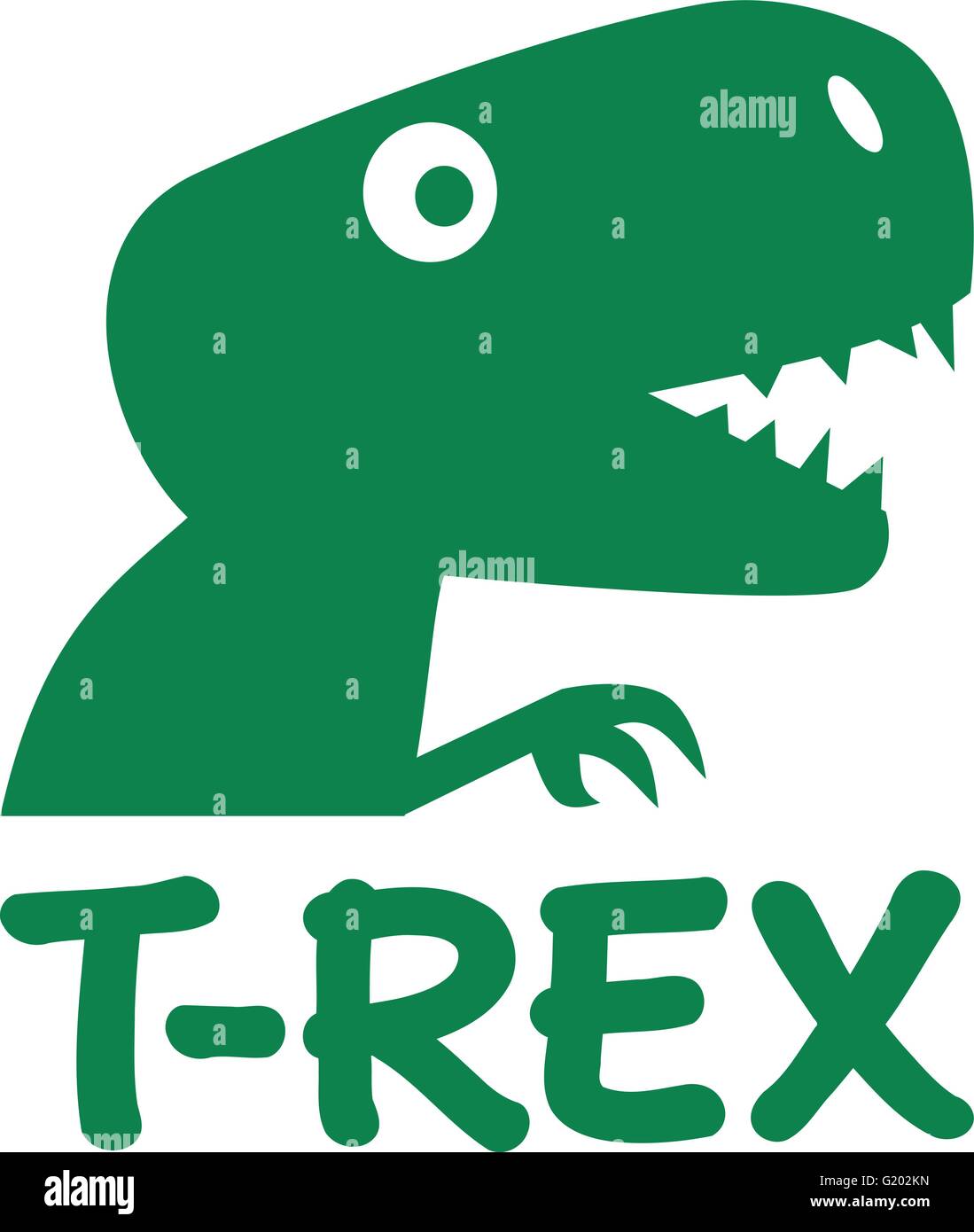 Icon of t-rex with word Stock Vector Image & Art - Alamy