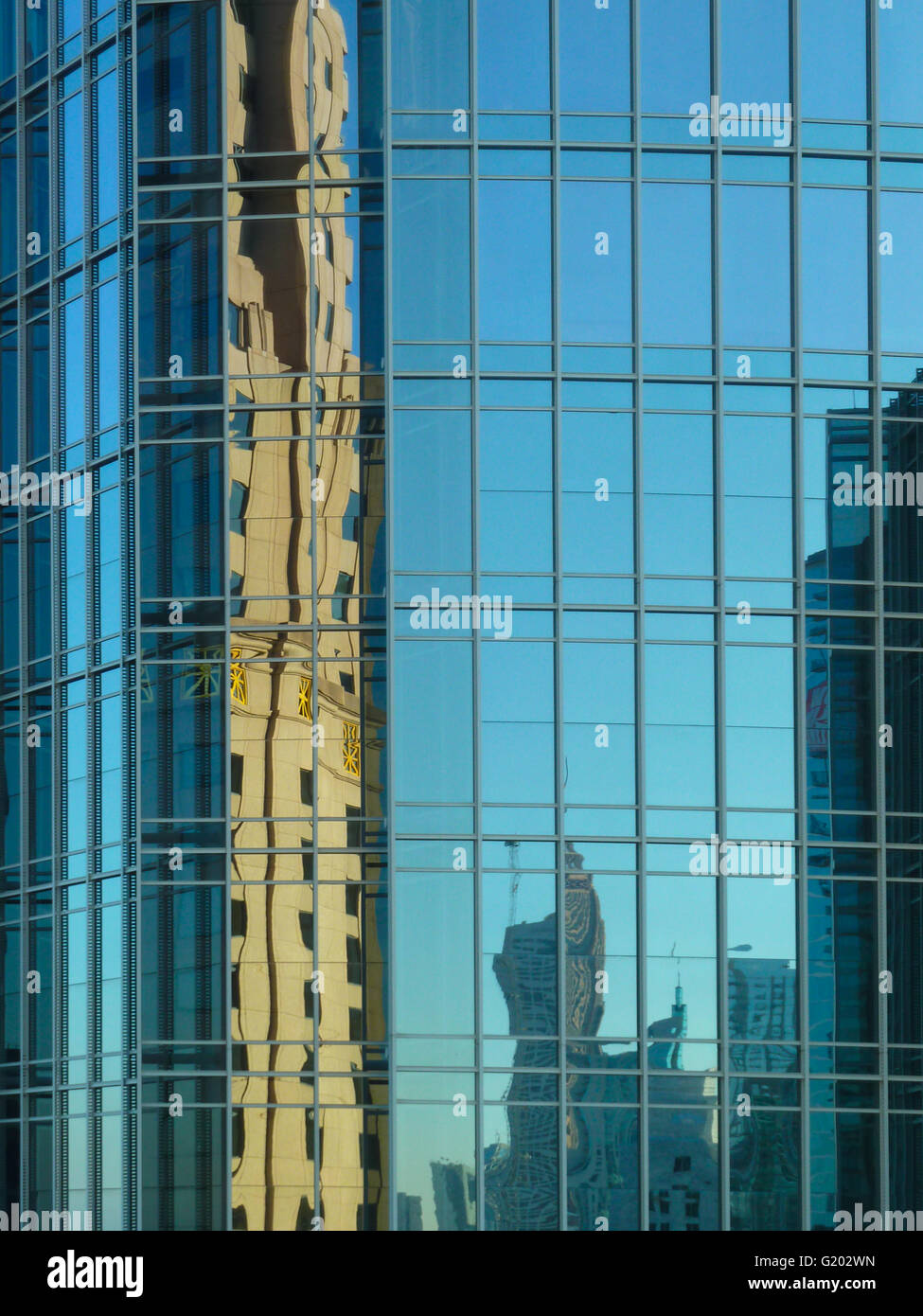 Reflections of a grid pattern hi-res stock photography and images - Alamy