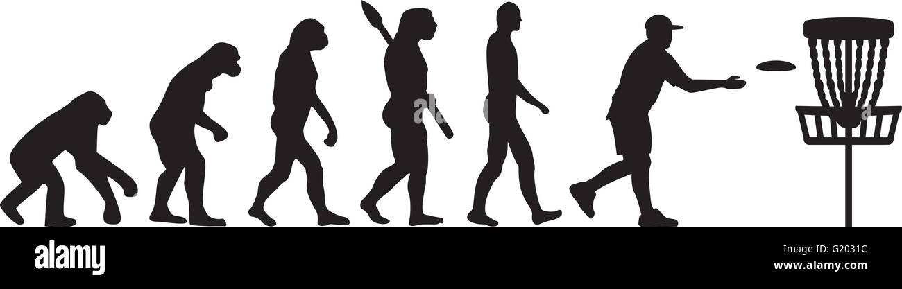 Disc golf evolution Stock Vector Image & Art - Alamy