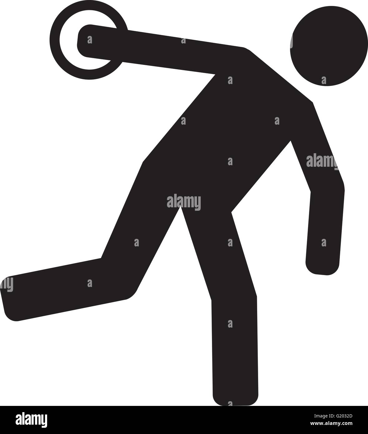 Discus thrower vector hi-res stock photography and images - Alamy