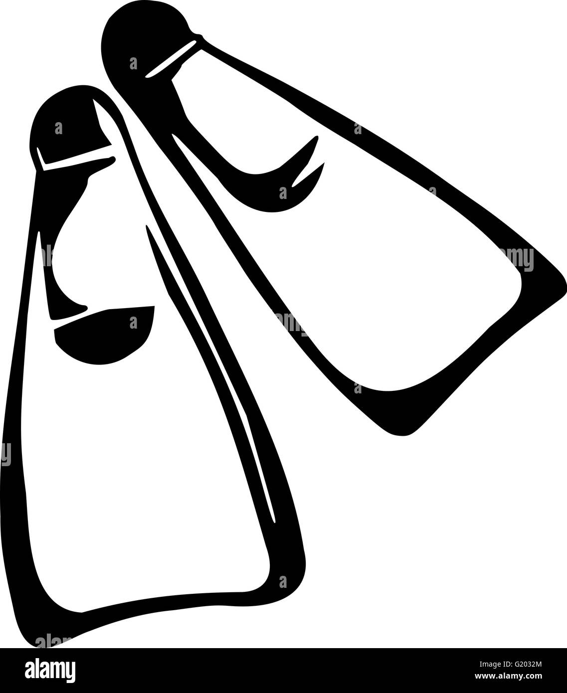 Scuba Diving Fins Stock Vector Image & Art - Alamy