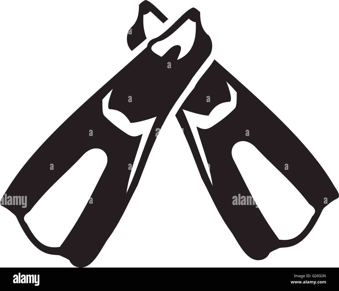 Fins pictogram hi-res stock photography and images - Alamy