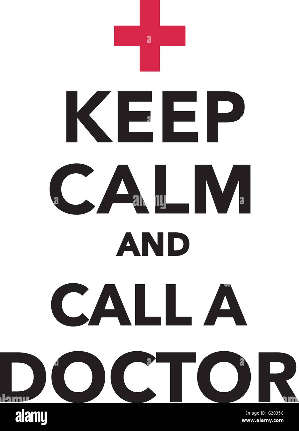 Call the doctor Stock Vector Images - Alamy