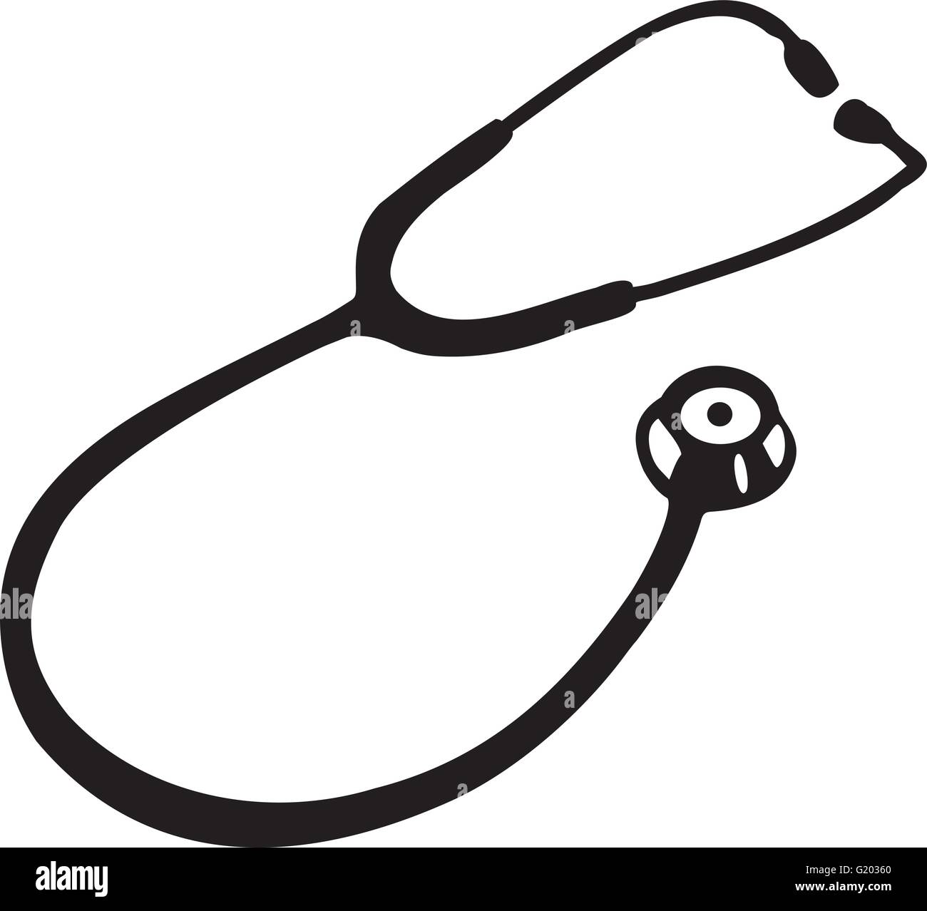 Doctor stethoscope equipment pictogram hi-res stock photography and ...