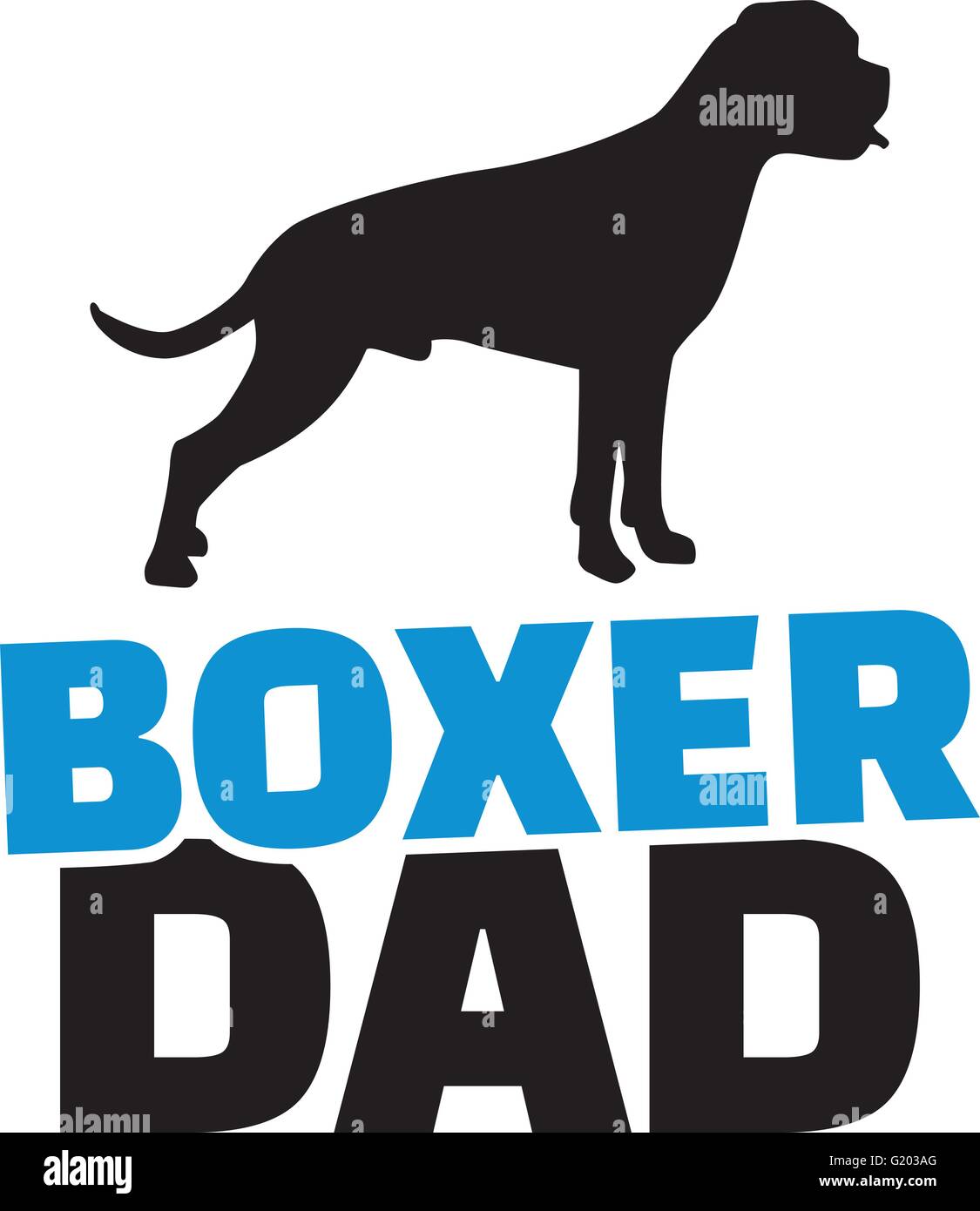 Isolated german boxer dog Stock Vector Images - Alamy