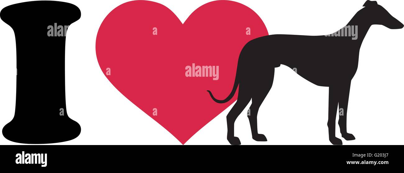 I love Greyhounds icon Stock Vector Image & Art - Alamy