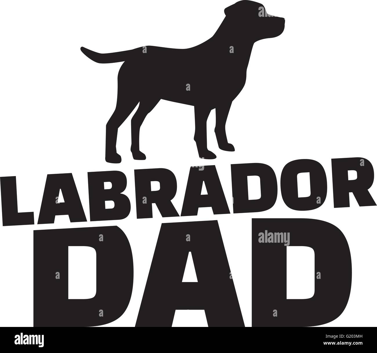 Labrador retriever dad Stock Vector Images - Alamy