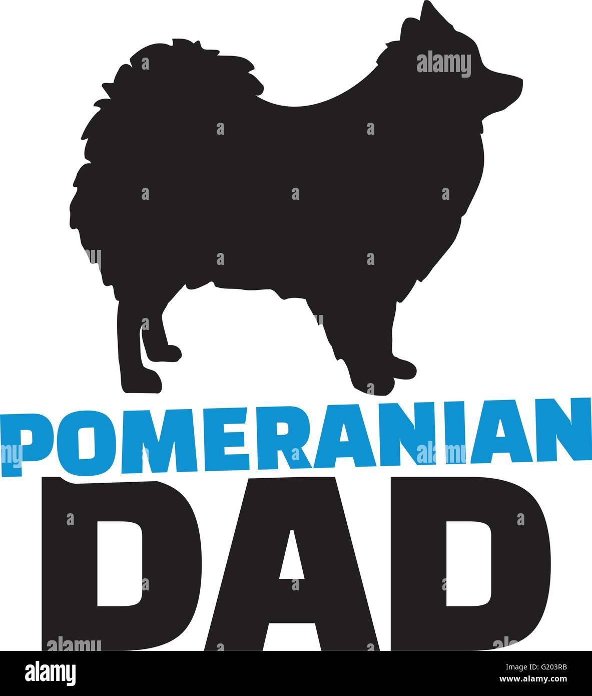 The pomeranian dog Stock Vector Images - Alamy