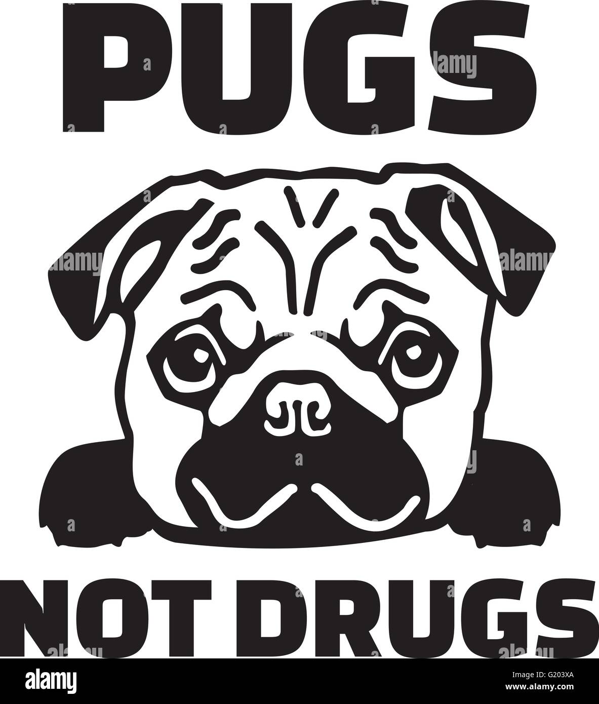 Funny pug hi-res stock photography and images - Alamy