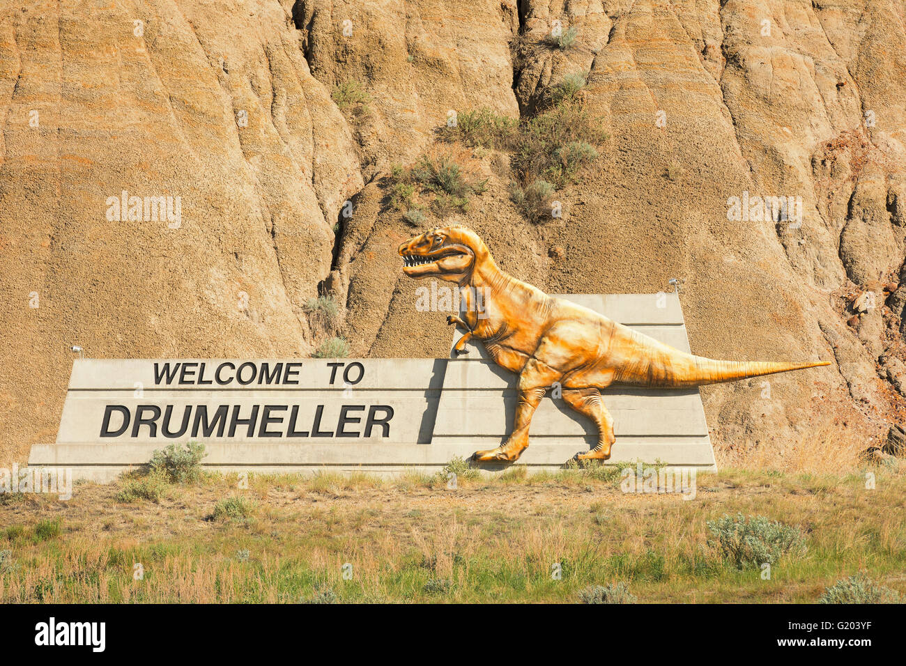 Drumheller sign hi-res stock photography and images - Alamy