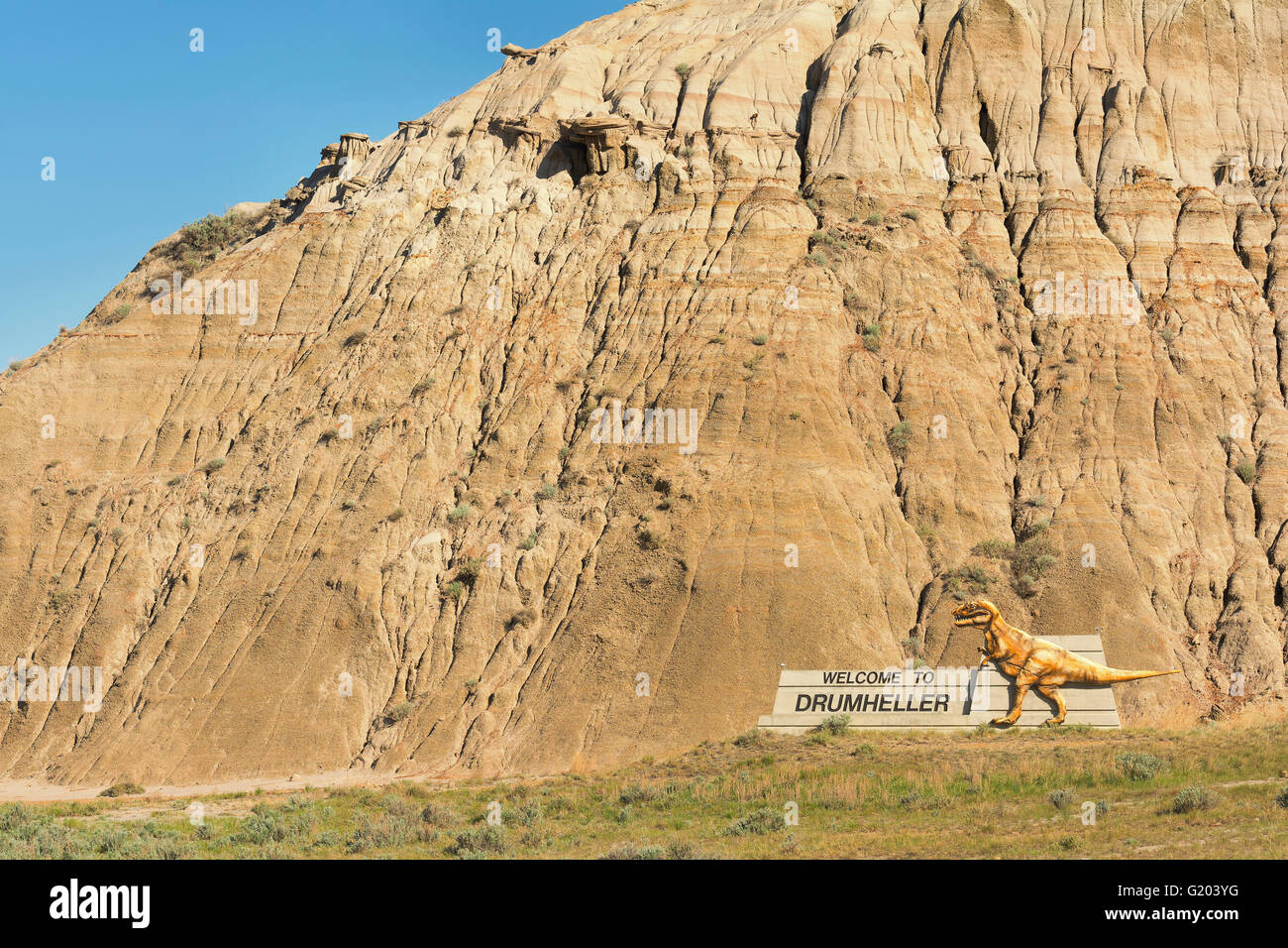 Drumheller sign hi-res stock photography and images - Alamy