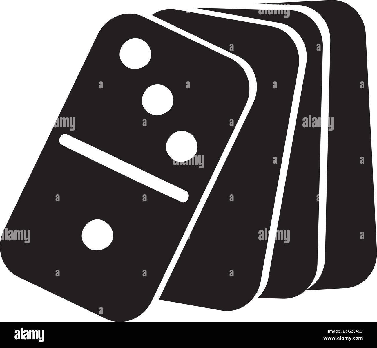 Icon of domino tiles falling Stock Vector Image & Art - Alamy