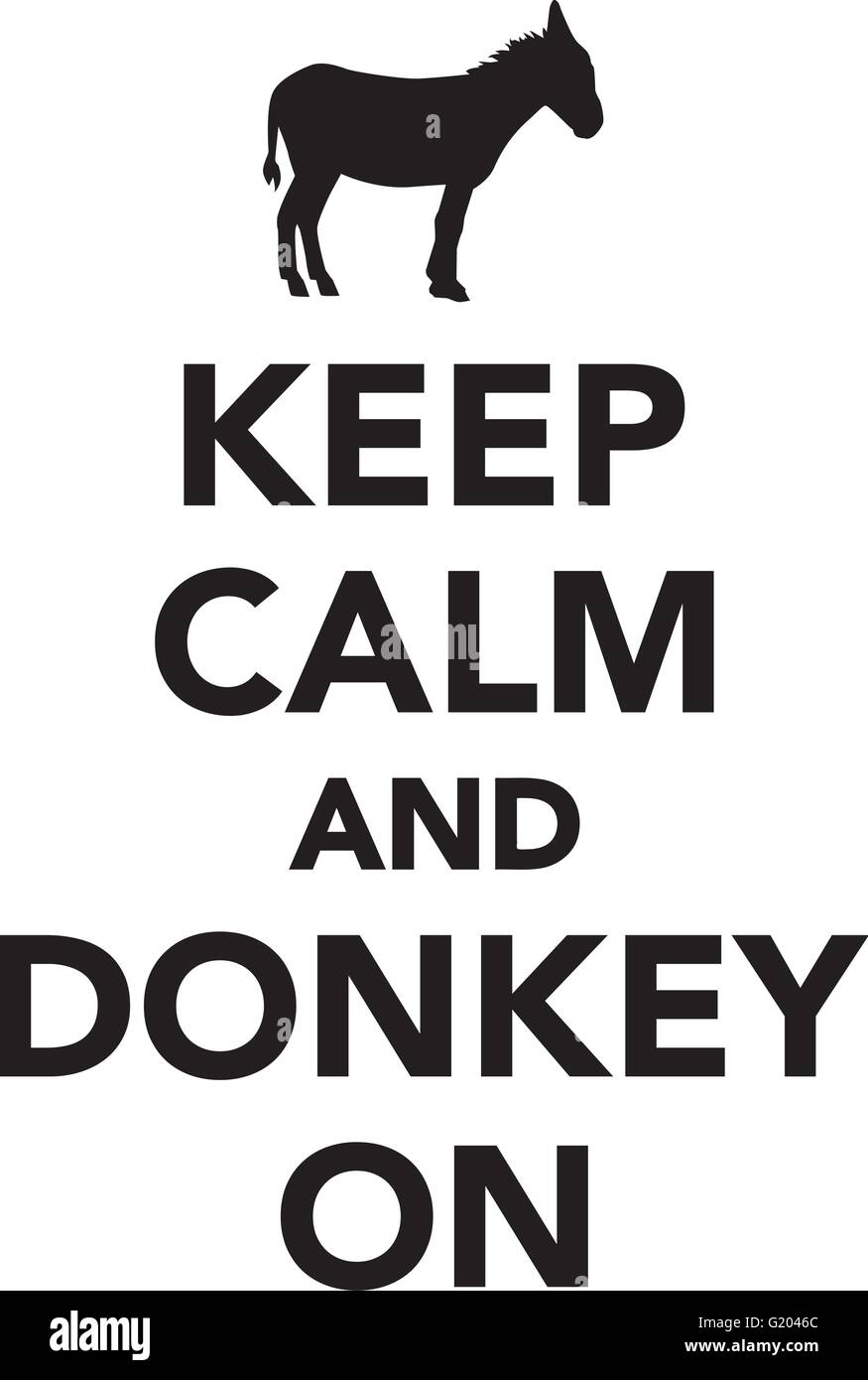 Donkey animal silhouette on Cut Out Stock Images & Pictures - Alamy