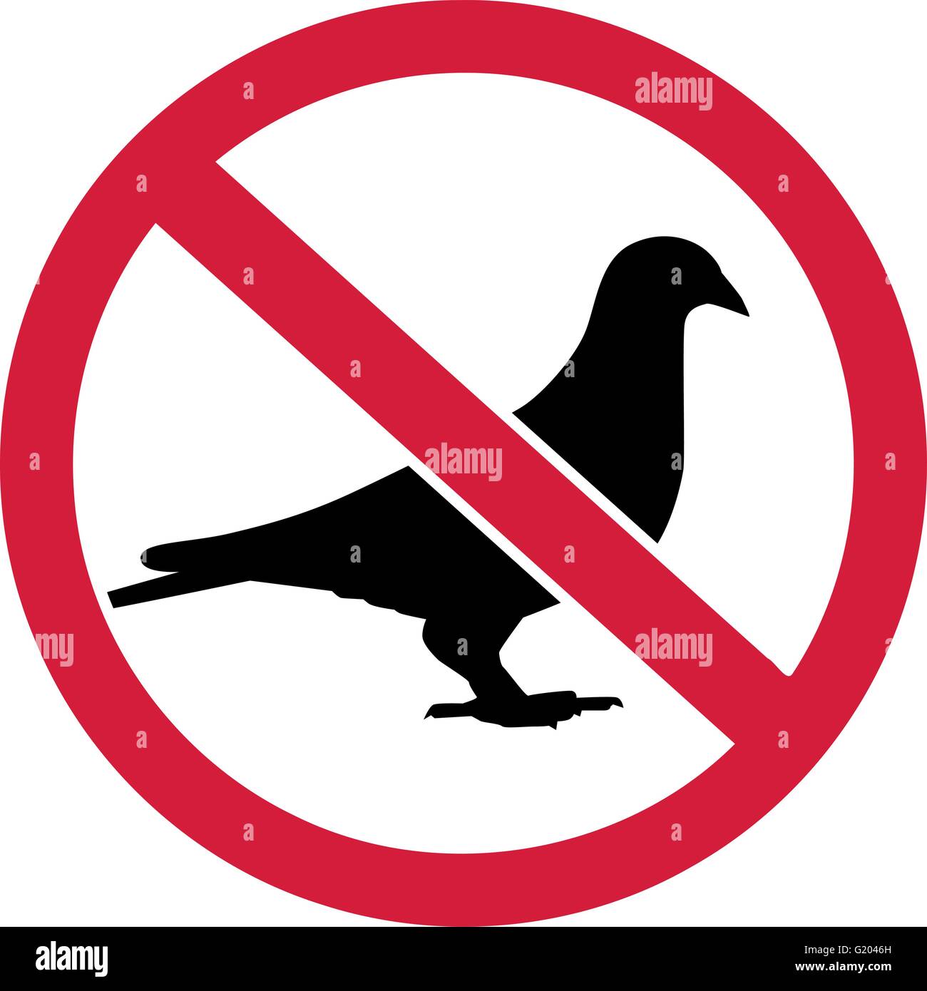 Doves prohibited sign Stock Vector Image & Art - Alamy