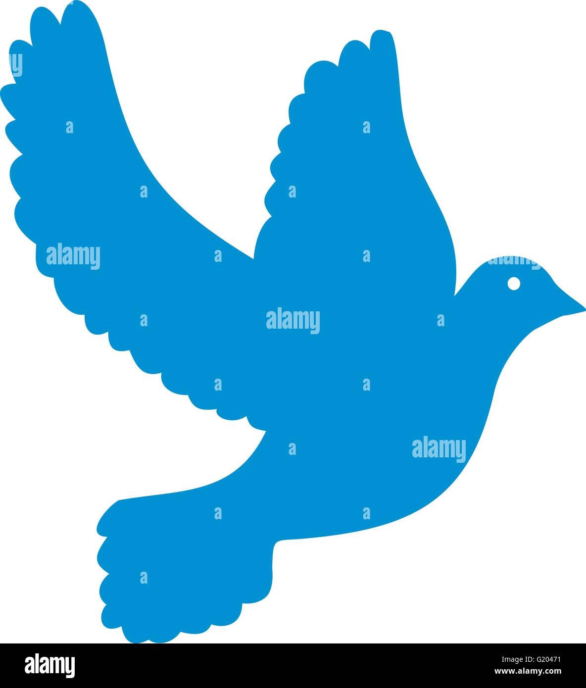 Blue dove icon Stock Vector Image & Art - Alamy