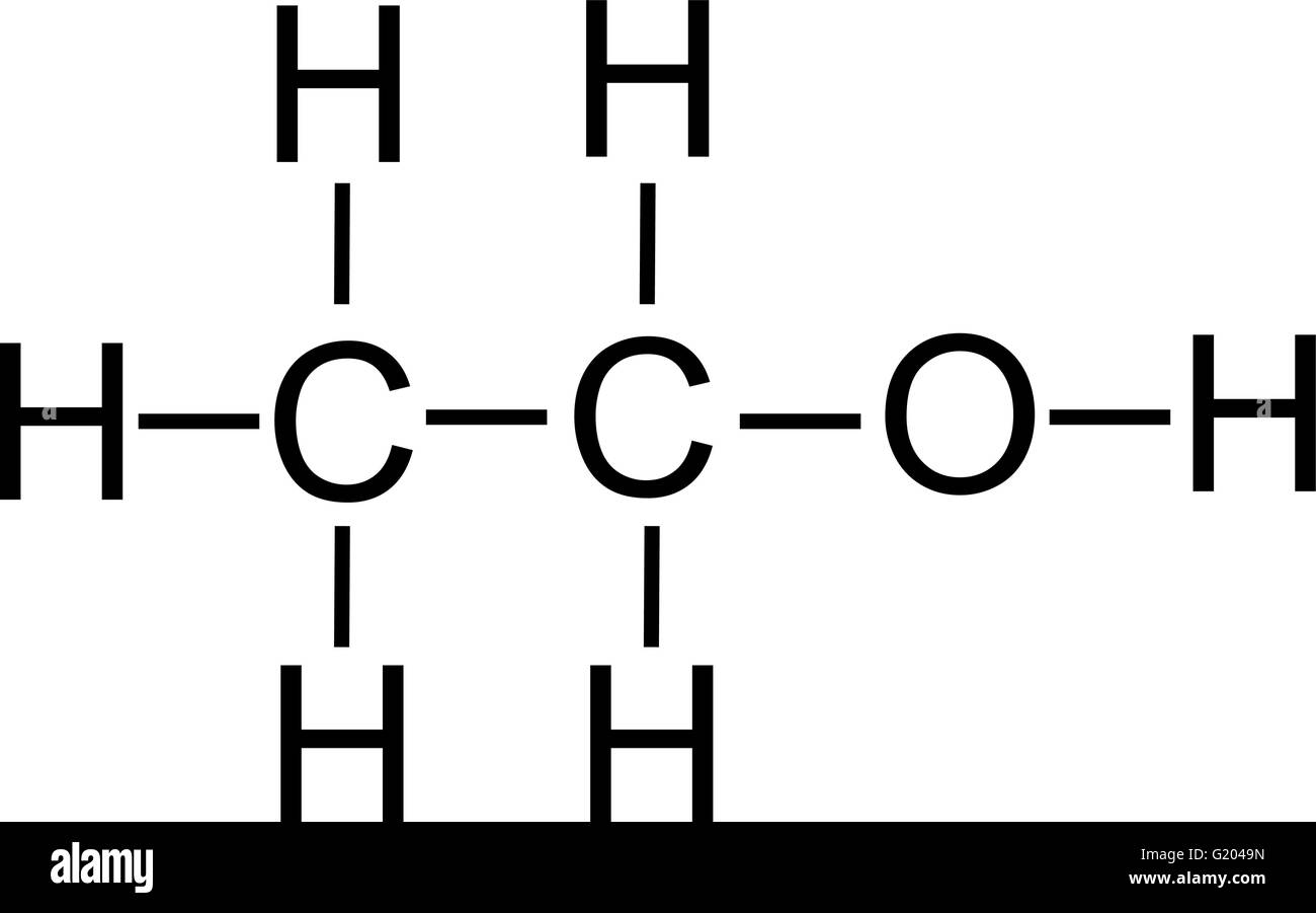 Ethanol alcohol bottle Stock Vector Images - Alamy