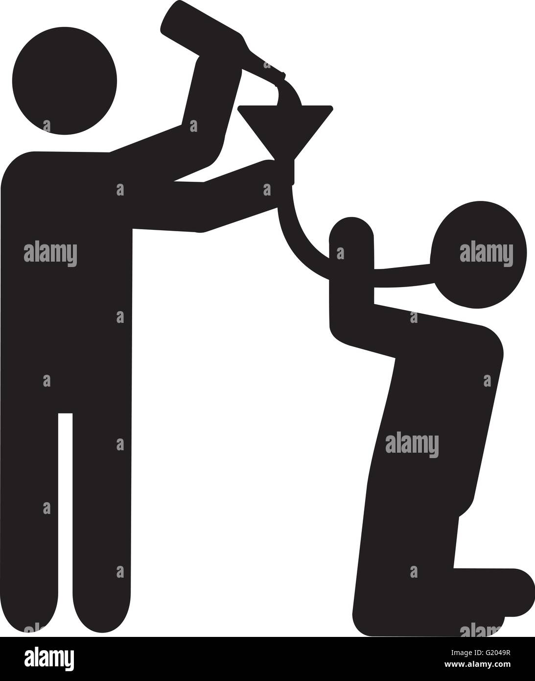 Beer bong icon Stock Vector Images - Alamy