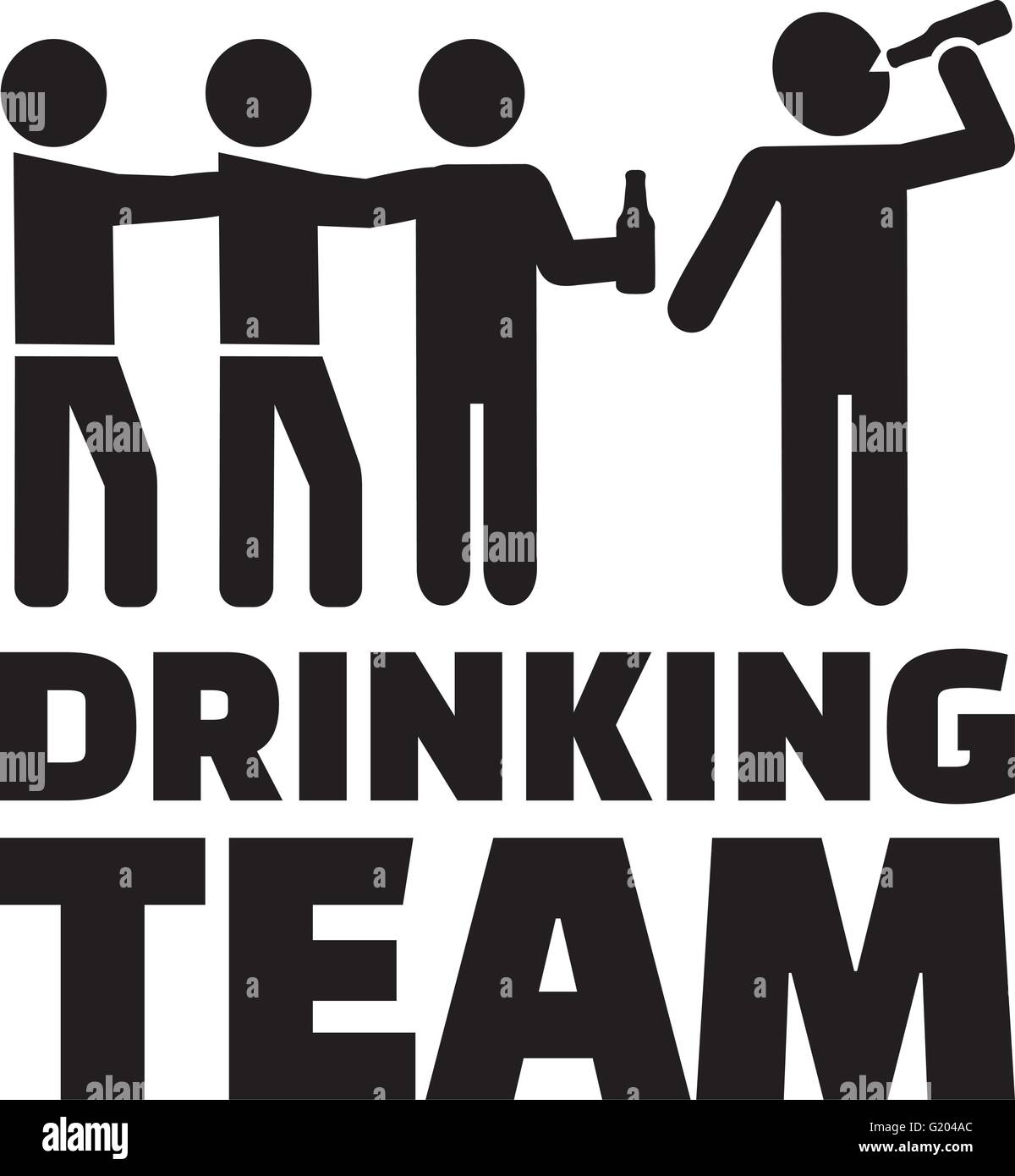 Drinking Team with beer drinking men icon Stock Vector Image & Art - Alamy