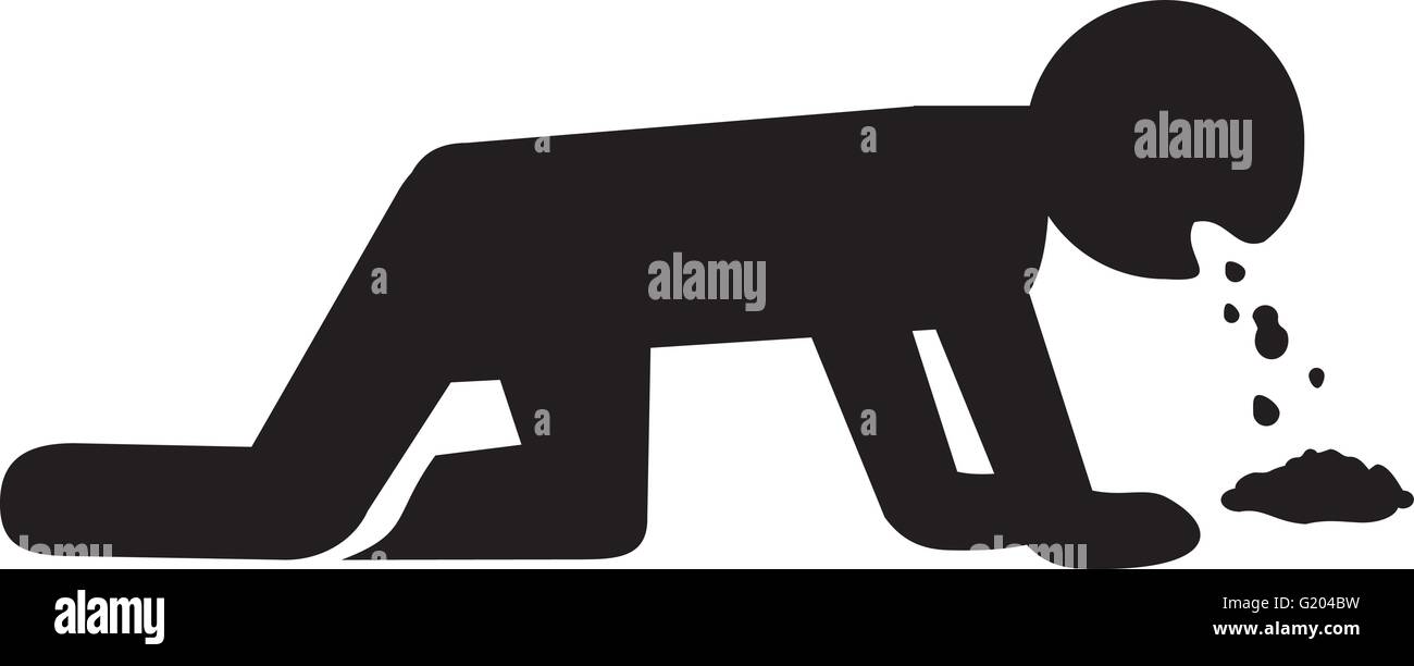 Silhouette man drinking beer Stock Vector Images - Alamy