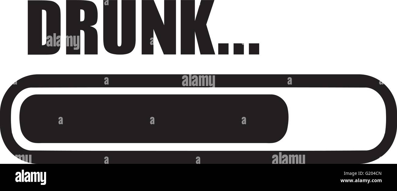 Loading bar drunk status Stock Vector Image & Art - Alamy