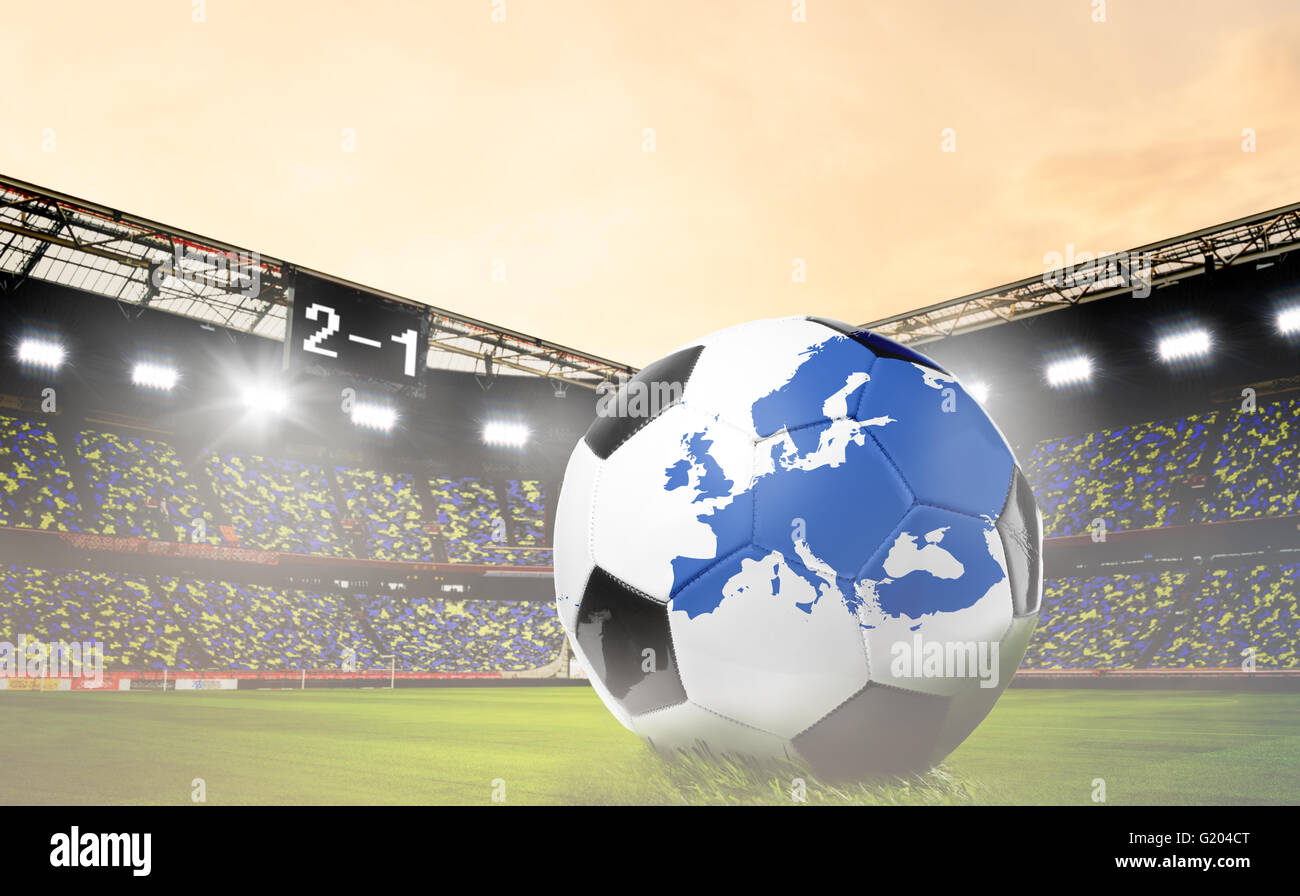 Europe football map hi-res stock photography and images - Alamy