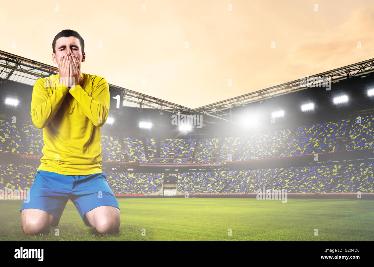 Sad football player hi-res stock photography and images - Alamy