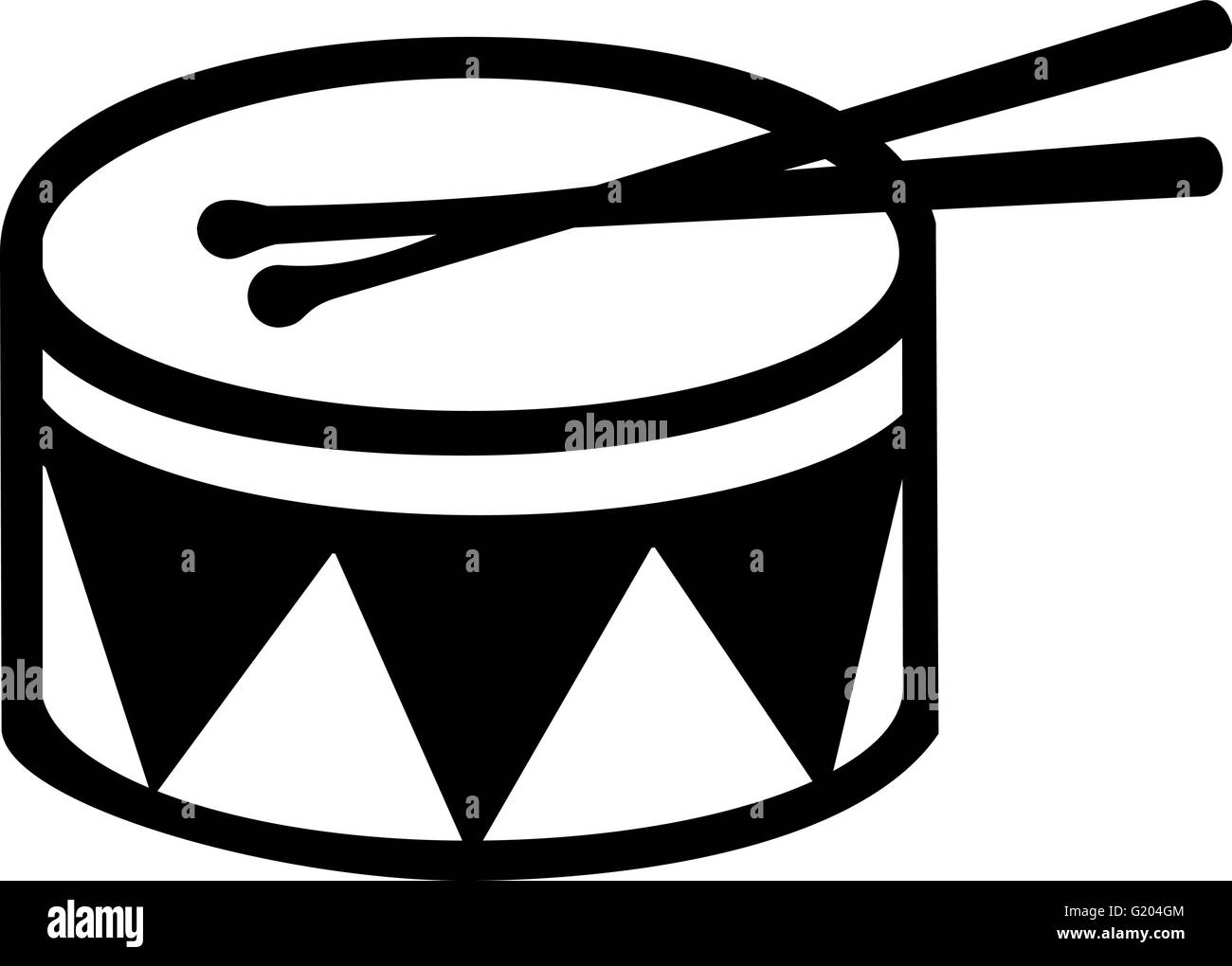 Drum with stick Stock Vector Image & Art - Alamy