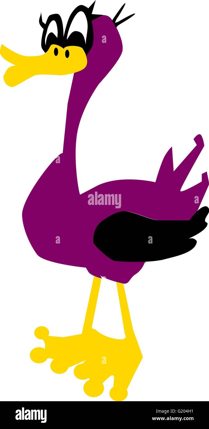 crazy comic duck Stock Vector Image & Art - Alamy
