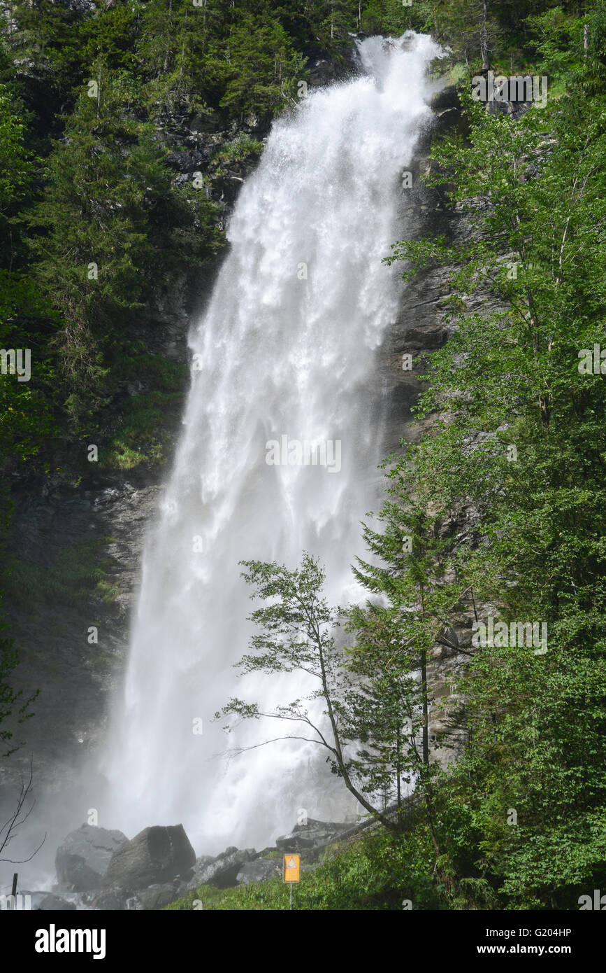 Waterfall at Engelberg on the Swiss alps Stock Photo - Alamy
