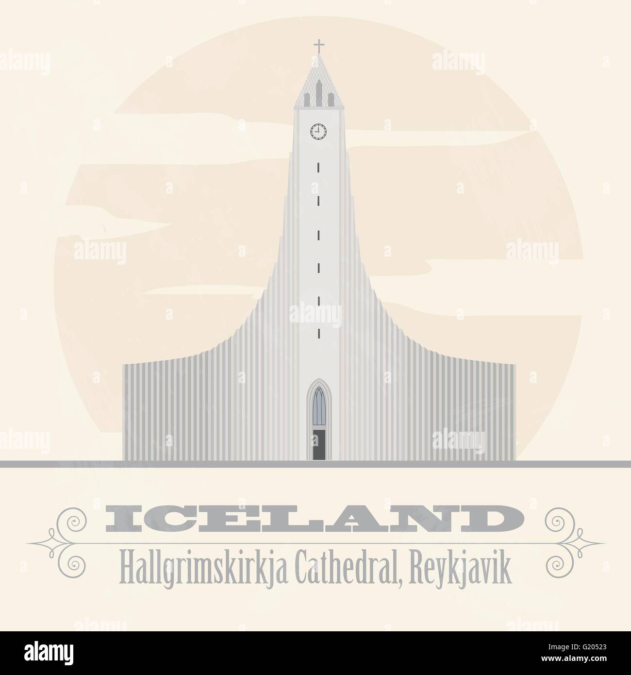 Iceland historical vector Stock Vector Images - Alamy