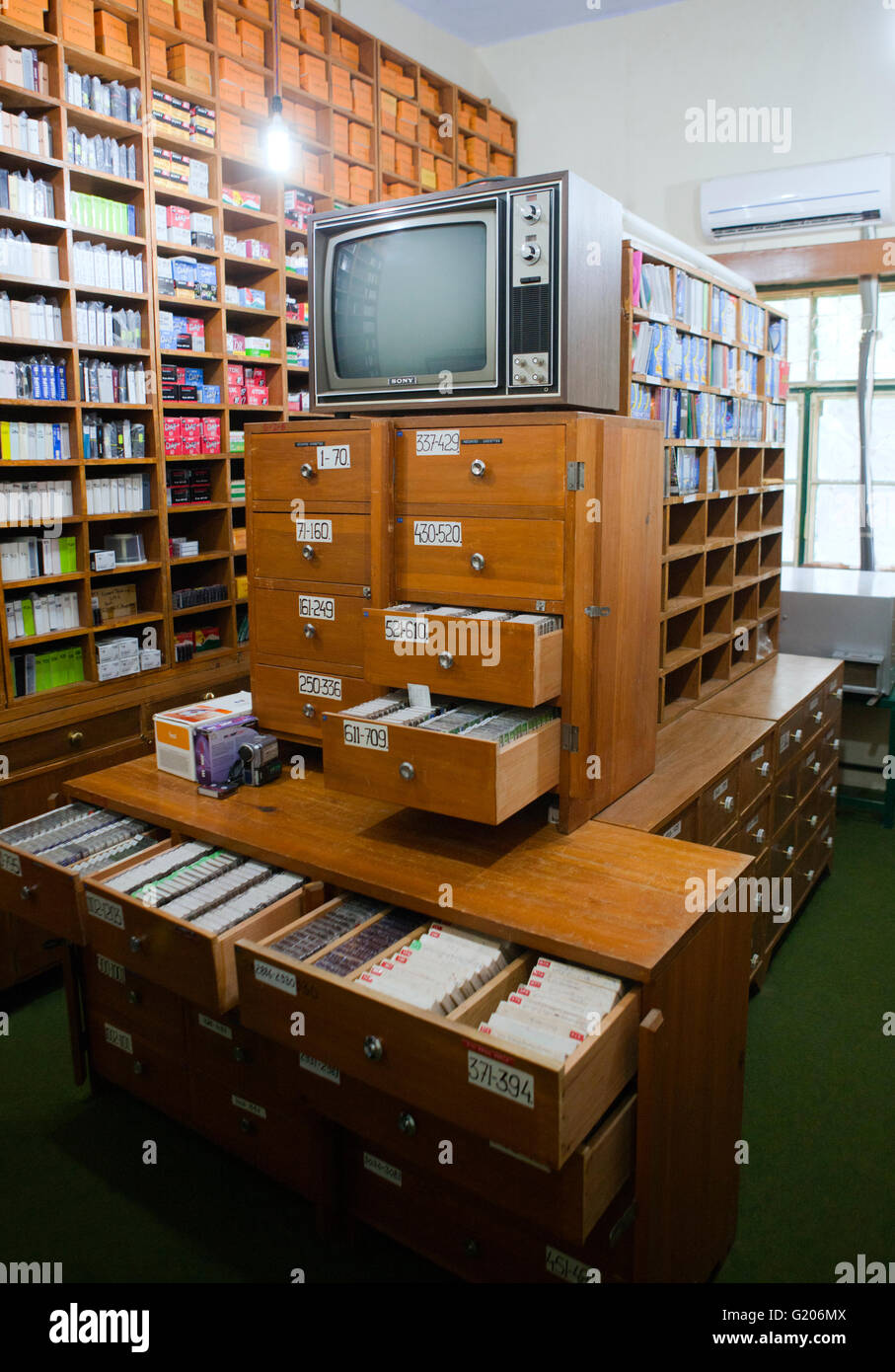 Tibetan Government Library and Archive collection Stock Photo - Alamy