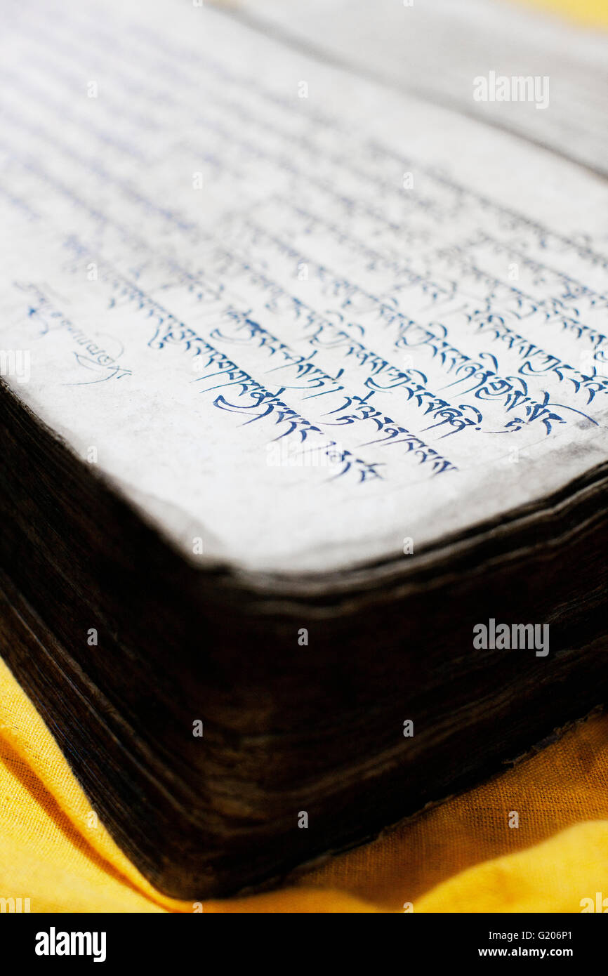 Ancient Tibetan Buddhist texts preserved at the Library of Tibetan ...