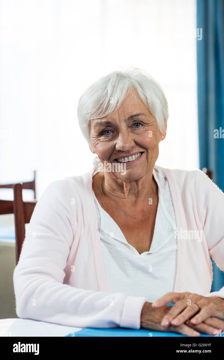Portrait of a pensioner Stock Photo - Alamy
