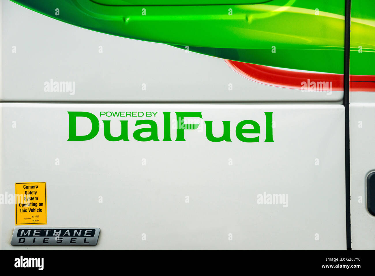 Dual Fuel Vehicle, close-up Stock Photo - Alamy