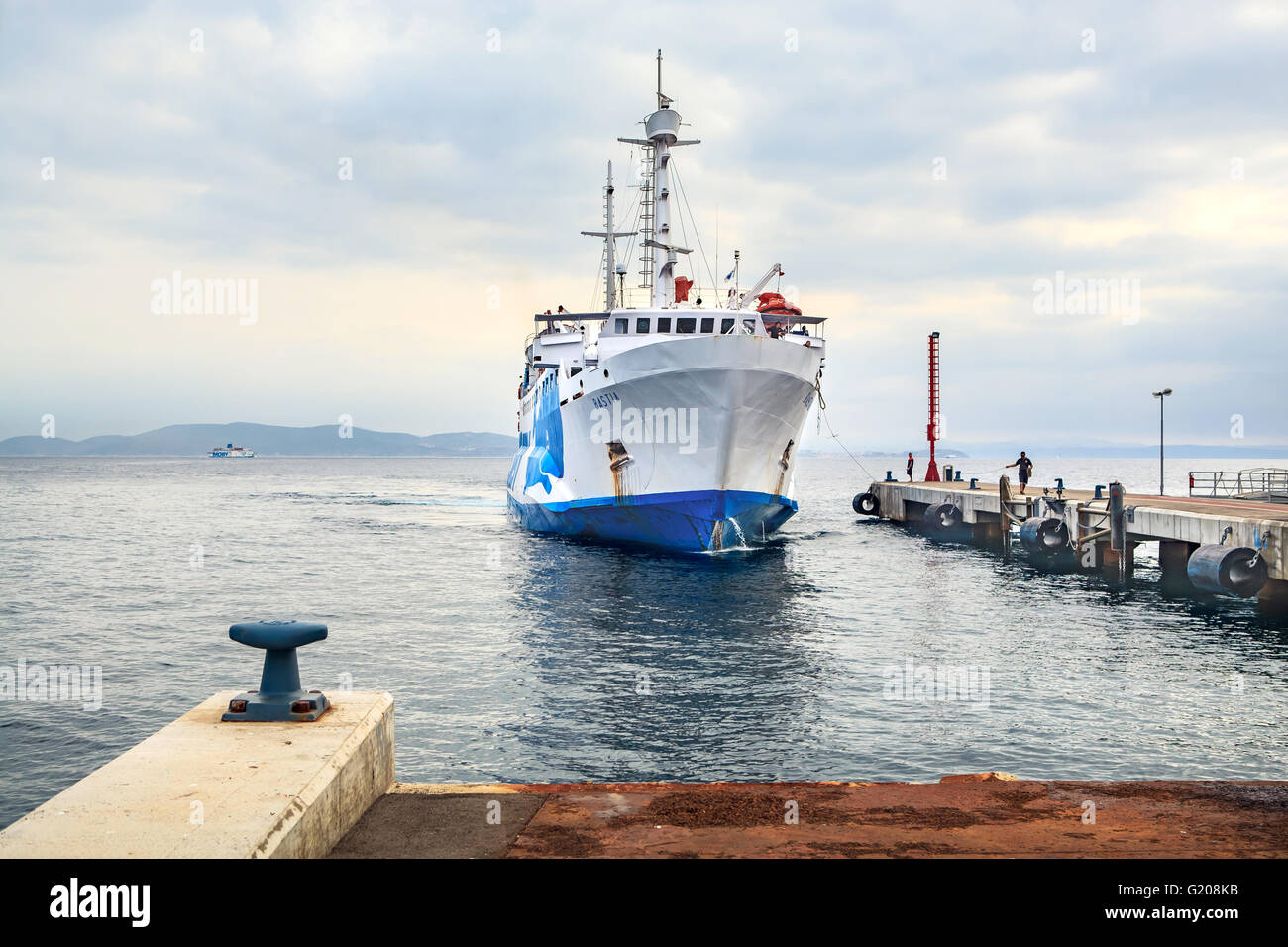 CAVO, ELBA ISLAND, ITALY - CIRCA AUGUST, 2011: The haven of Cavo on ...