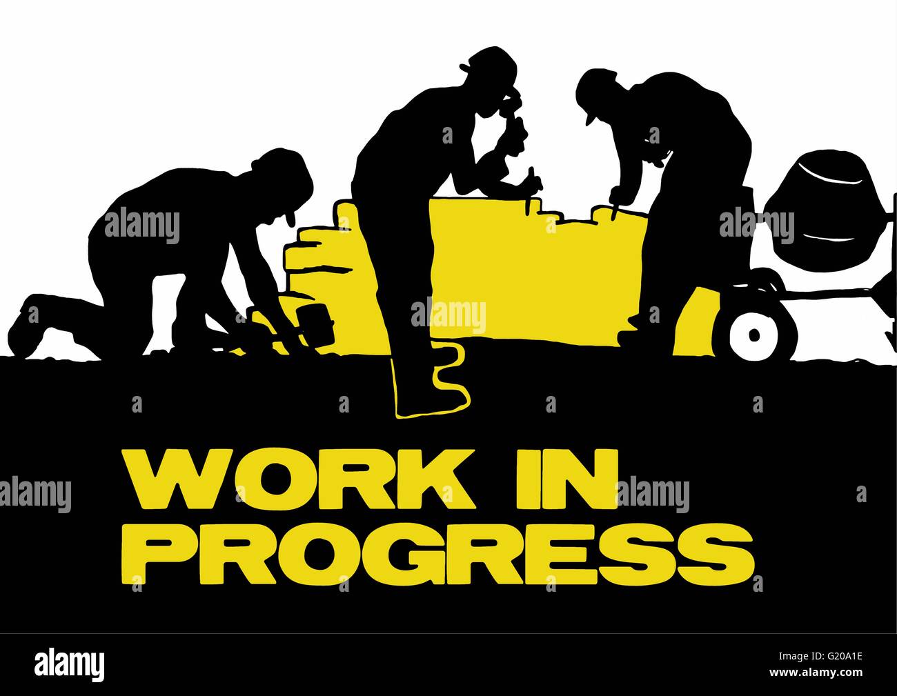 Work in progress Stock Photo - Alamy