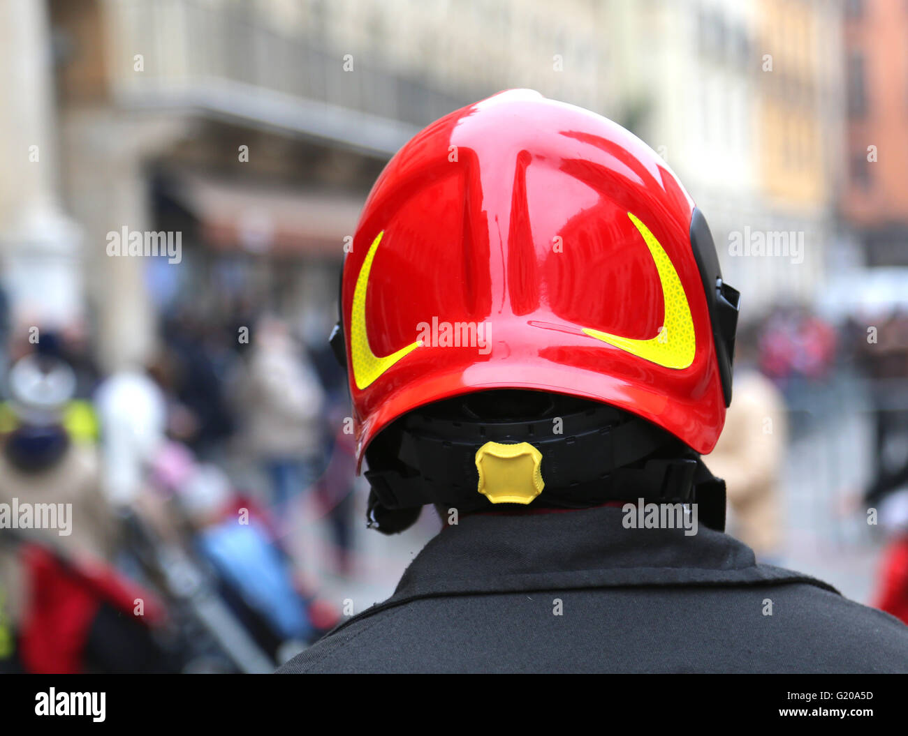 Red fireman helmet hi-res stock photography and images - Alamy