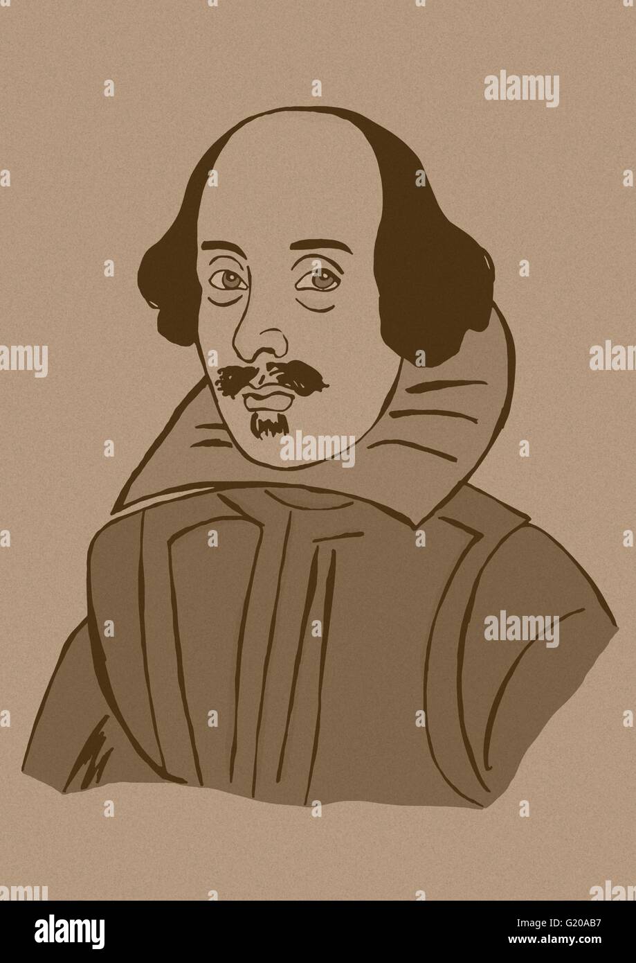 Shakespeare vintage icon Stock Photo - Alamy