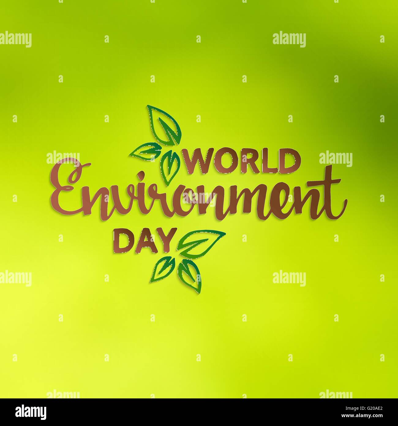 World environment day. Handwritten lettering. Modern Calligraphy ...