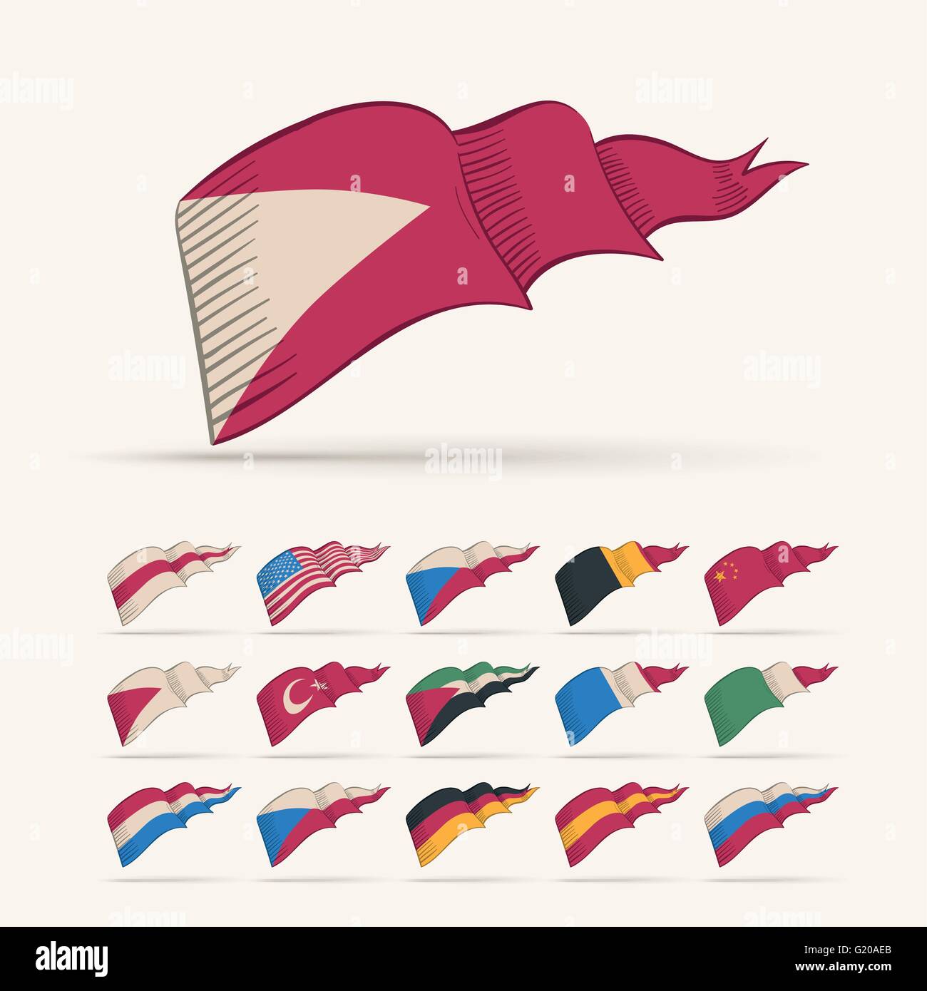 Triangle Flag Waving