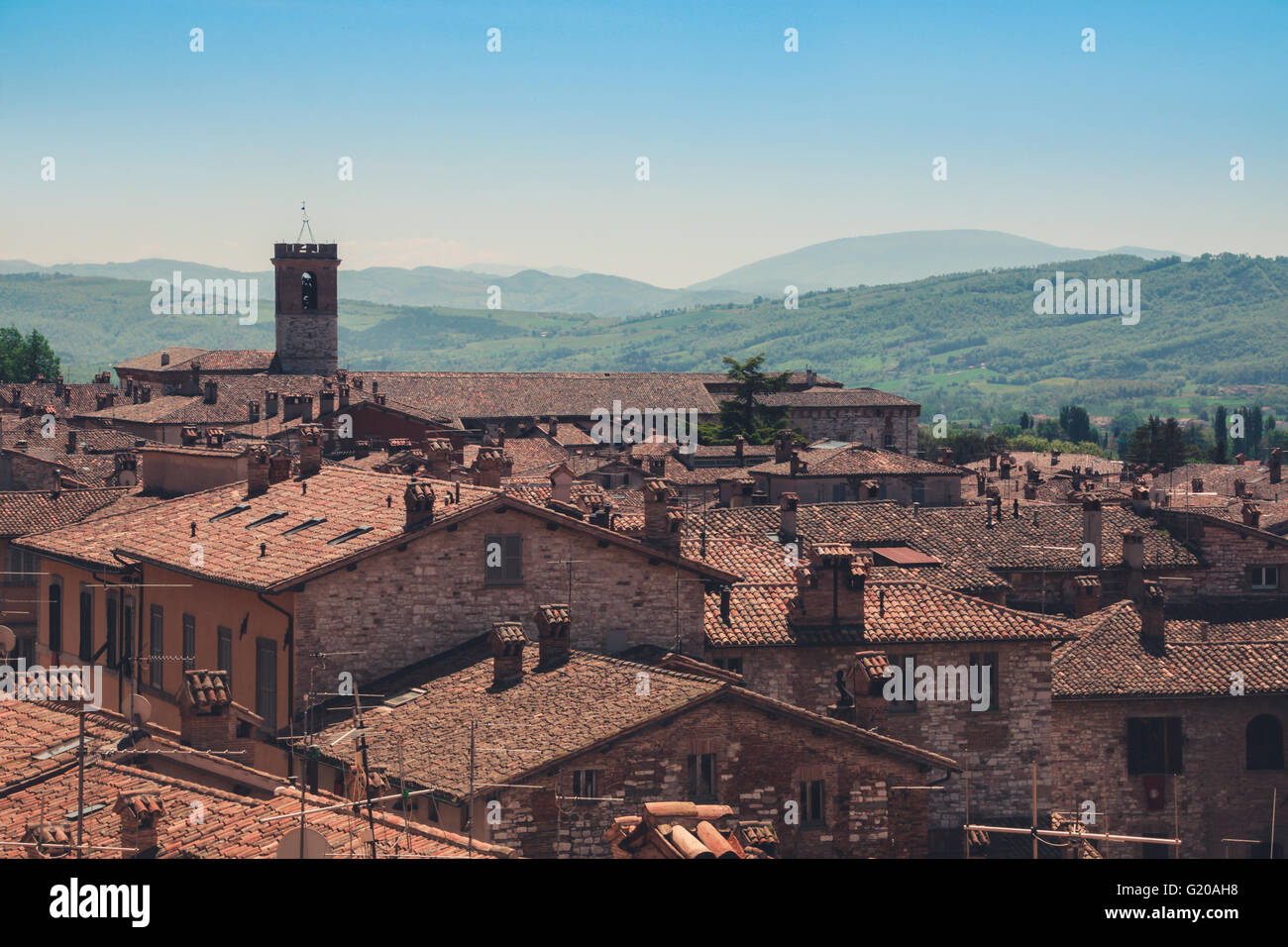 Gubbio from above Stock Photo - Alamy