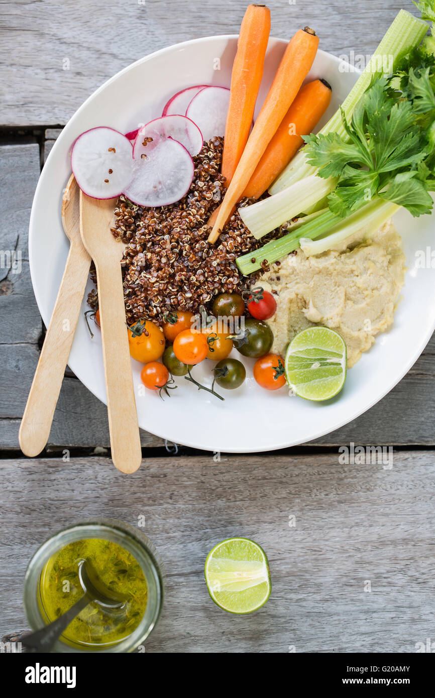 Hummus carrot celery hi-res stock photography and images - Alamy