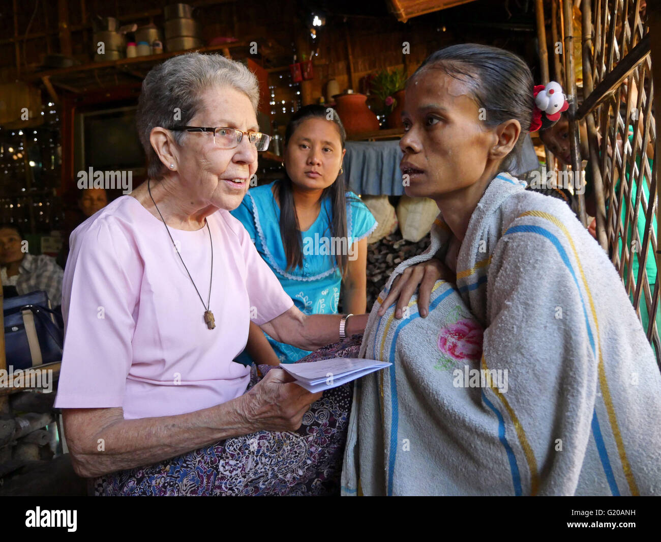 MYANMAR Hlaing Thayer, a slum of Yangon where people were relocated ...
