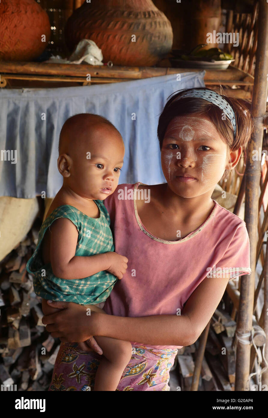 MYANMAR Hlaing Thayer, a slum of Yangon where people were relocated ...