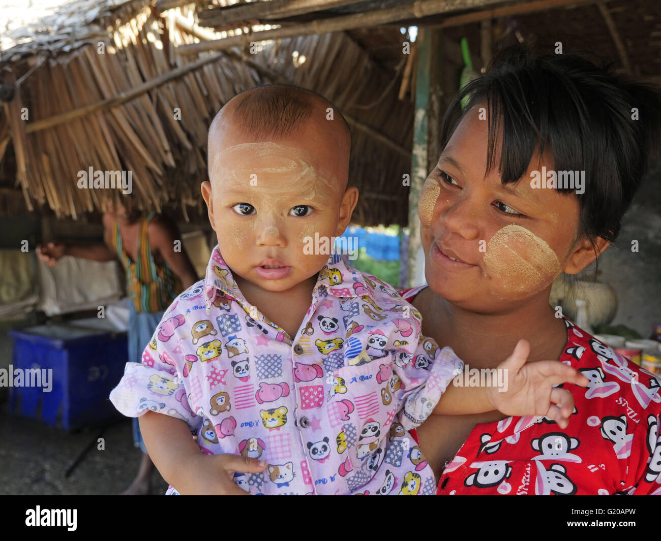 MYANMAR Hlaing Thayer, a slum of Yangon where people were relocated ...