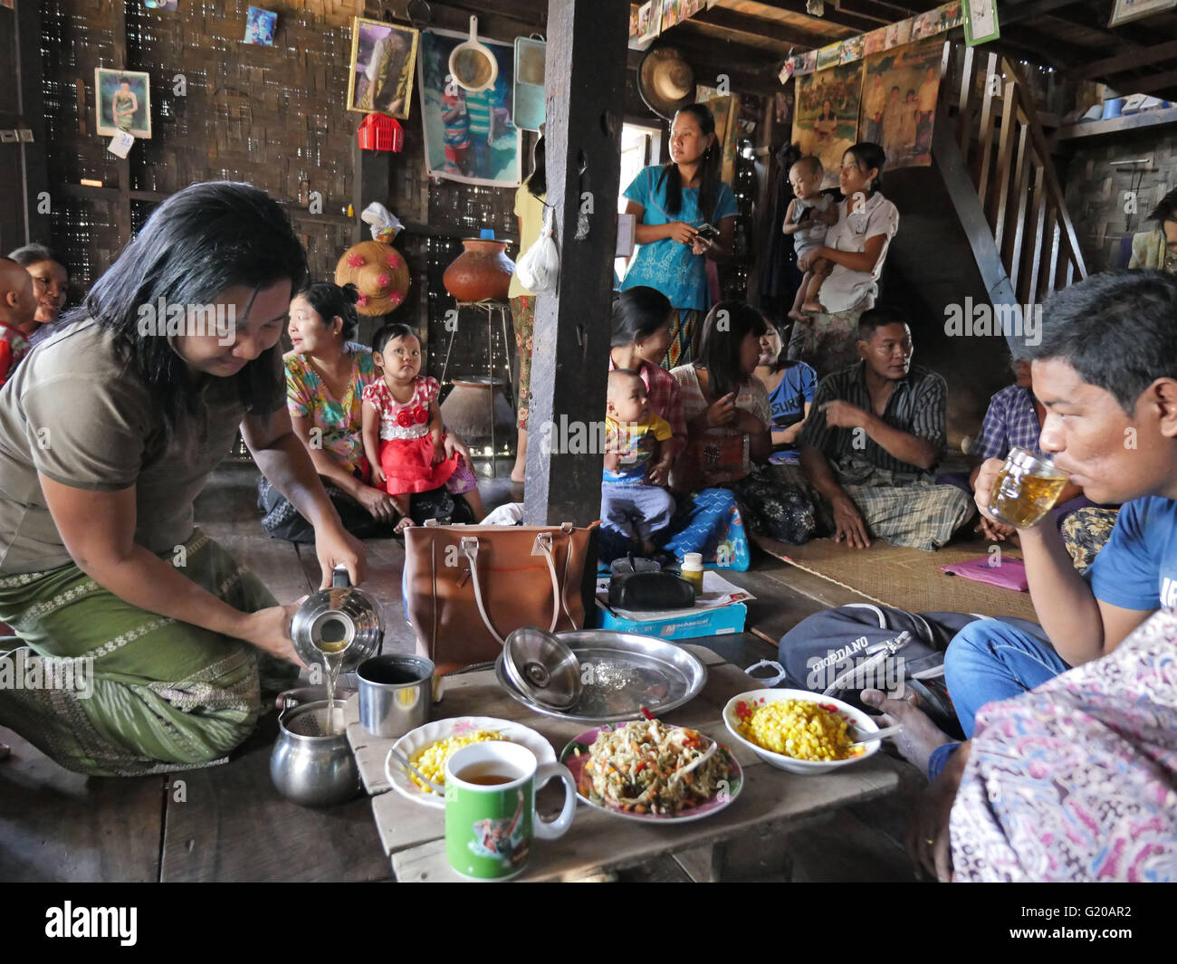 MYANMAR Hlaing Thayer, a slum of Yangon where people were relocated ...