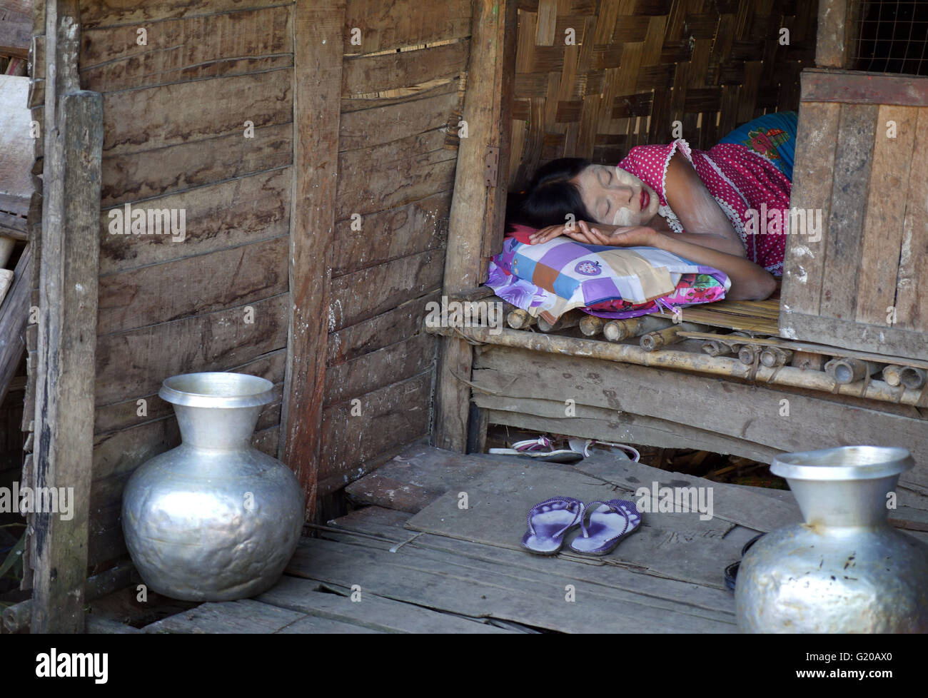 MYANMAR Hlaing Thayer, a slum of Yangon where people were relocated ...