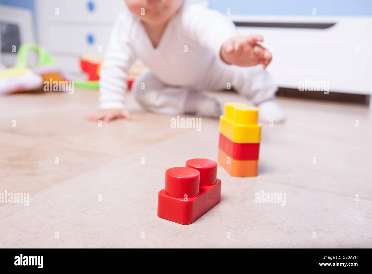 Baby building blocks hi-res stock photography and images - Alamy