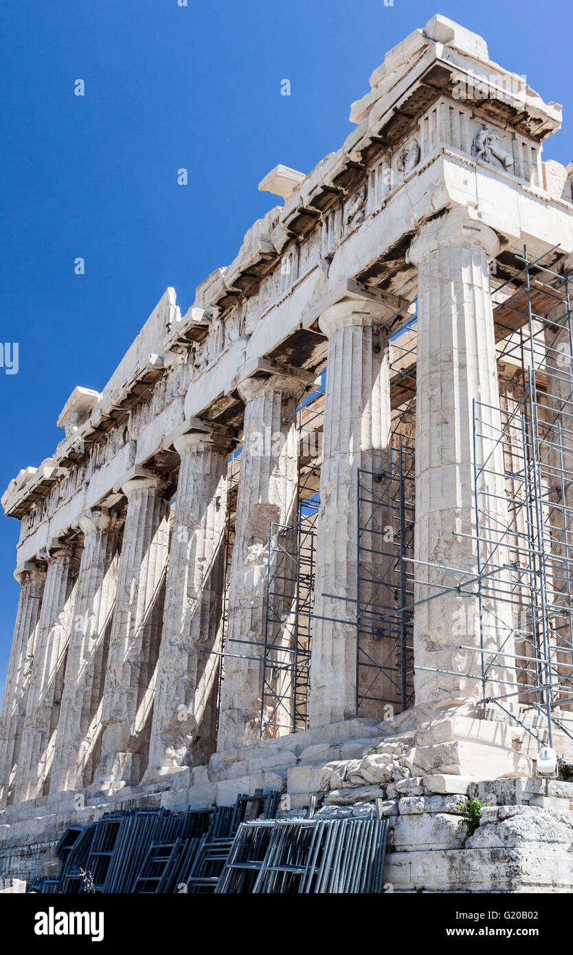 Parthenon Temple Ruins Greece Acropolis Stock Photo - Alamy